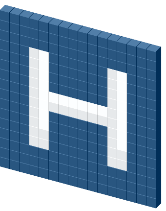 Blue H Favicon